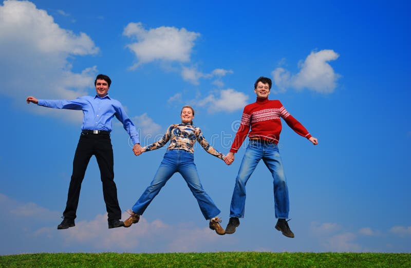 People jumping stock image. Image of jumping, outdoors - 2237541