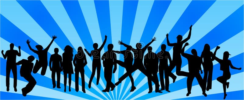 Jubilation people stock vector. Illustration of satisfied - 10760973