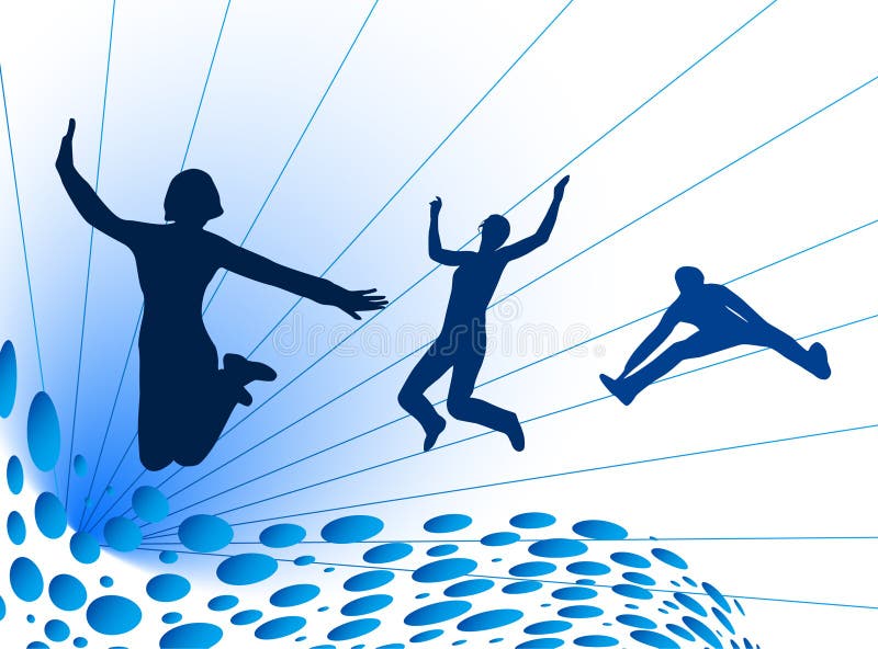 People Jumping Picture. Image: 6409053