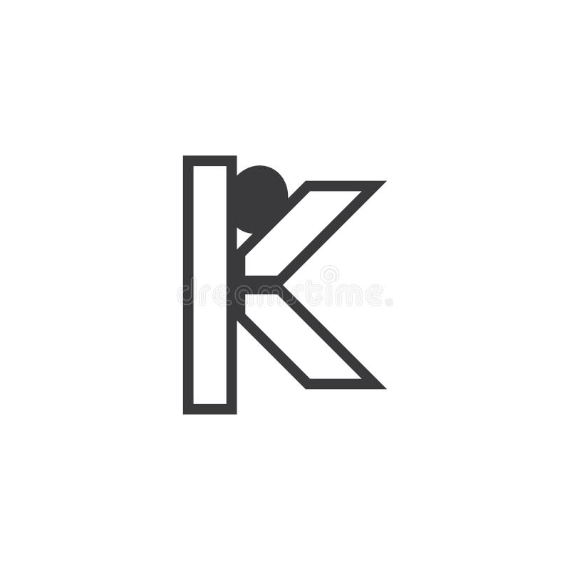 People with K Letter Logo Vector Template Stock Illustration ...