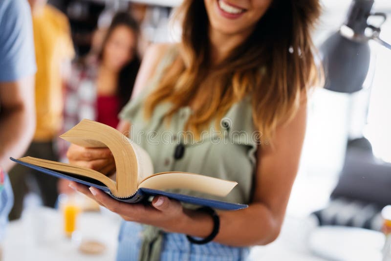 People, Knowledge, Education and School Concept. Happy Student Girl ...