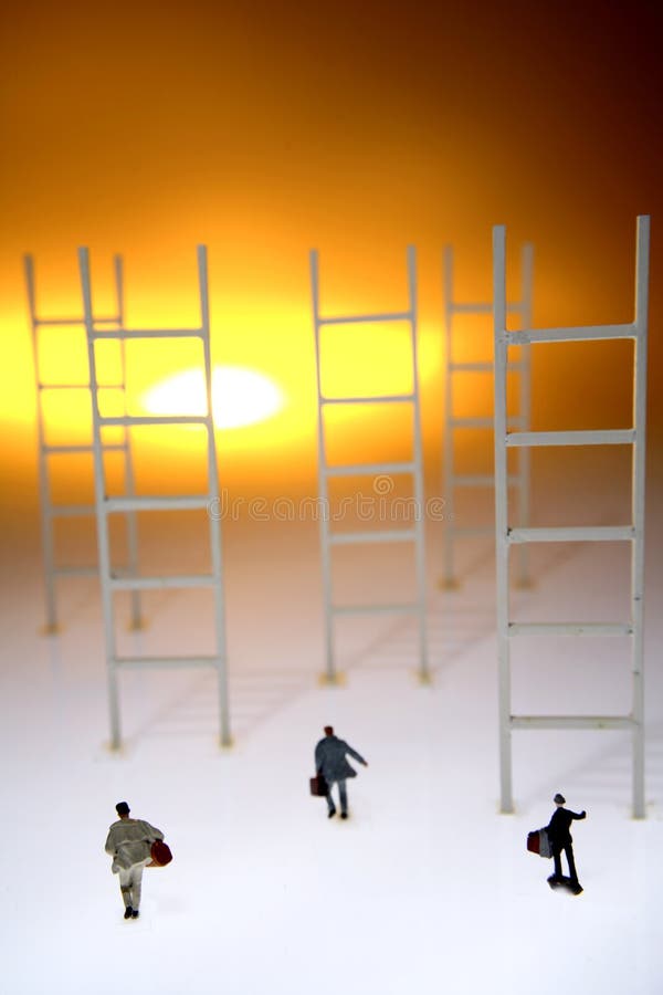 People and ladders stock photo. Image of ambitious, studio - 5732438