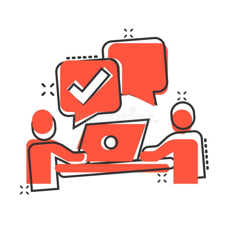 Man Sitting Computer Desk Icon Cartoon Style Stock Illustrations ...