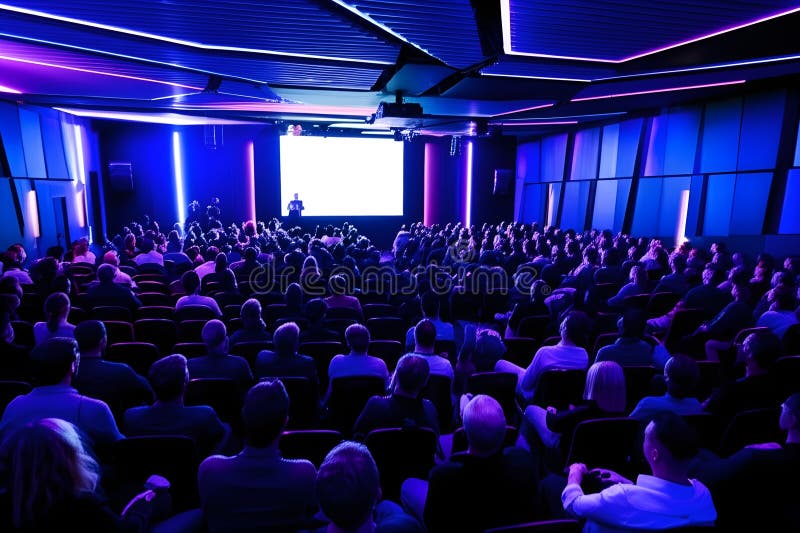 People Large Auditorium Presentation Stock Photo - Image of business ...