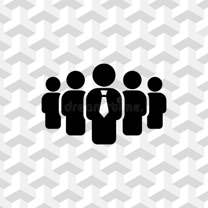 People with the Leader Icon Stock Vector Illustration Flat Design Stock ...