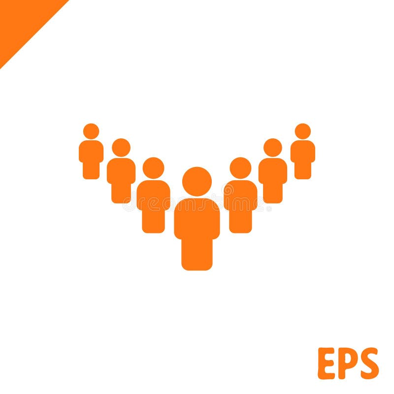 People with the Leader Icon Stock Vector Illustration Flat Design Stock ...