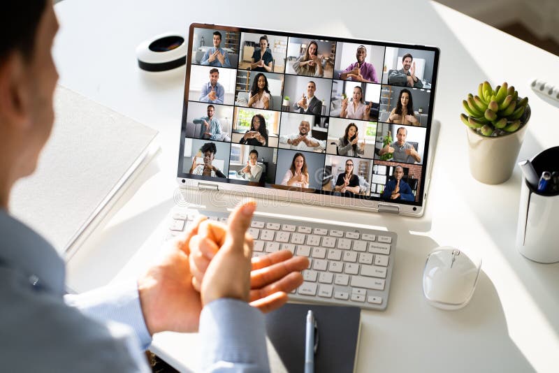 People Learning Deaf Sign Language Stock Photo - Image of multicultural ...