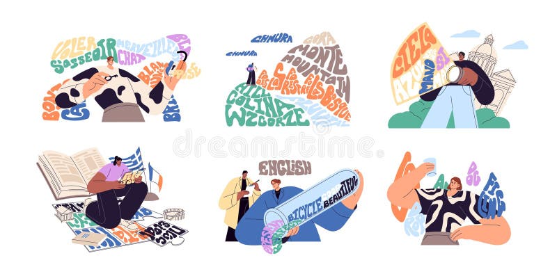 People Translate Stock Illustrations – 2,608 People Translate Stock ...
