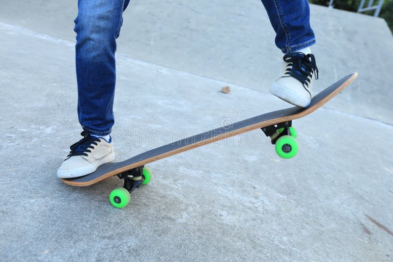 People Legs Practice Skateboarding Stock Photo - Image of casual ...