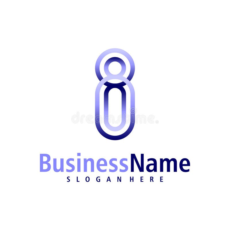 People with Letter I Logo Design Vector. Creative Initial I Logo ...