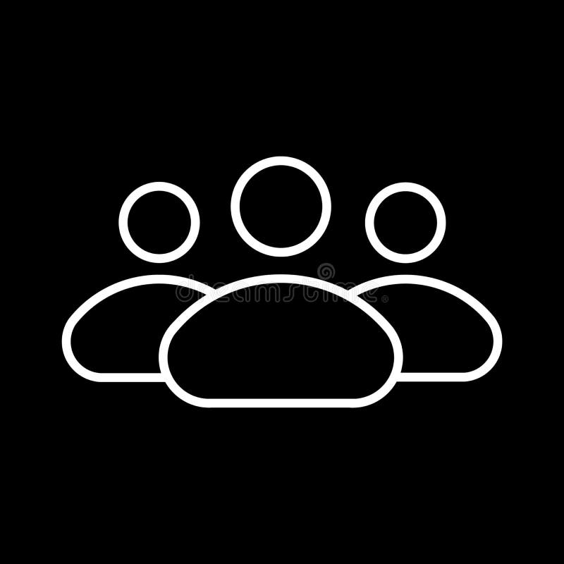 People Line Icon, Persons Outline and Solid Vector Illustration, Group ...