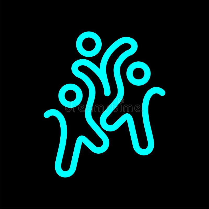 People Line Sport and Health Logo Stock Vector - Illustration of ...