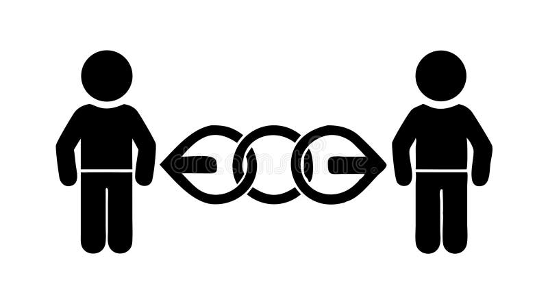 People Linked Together, Human Connection, Vector Design Generative AI ...