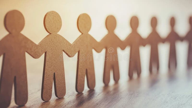 People Linking Arms, Illustrating Community Stock Image - Image of ...