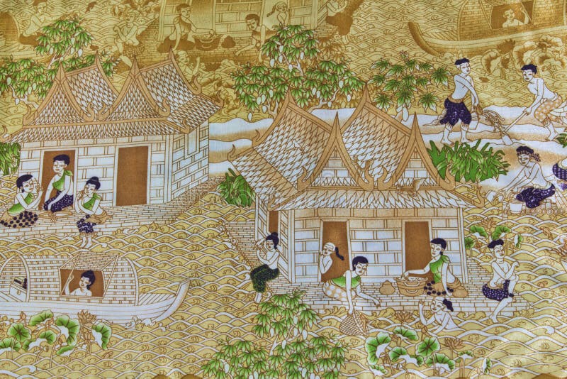 People living on the cloth stock photo. Image of damnoensaduak - 26550438