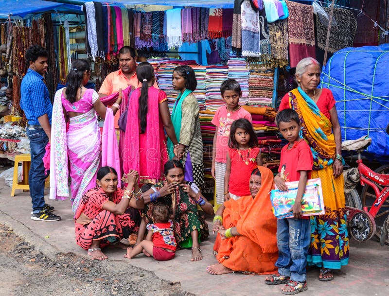 People at the Local Market in Agra, India Editorial Photography - Image ...