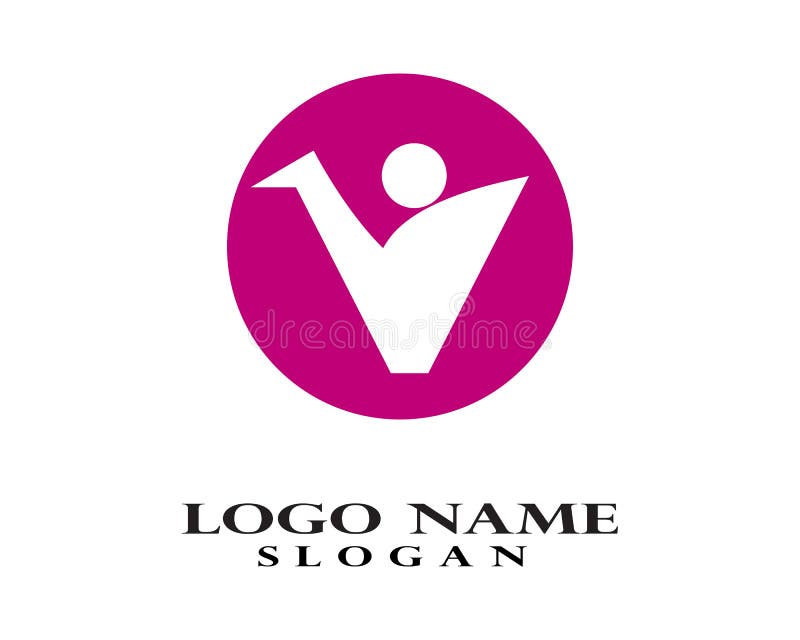 People Logo Abstract Letters Vector Illustration Stock Vector ...