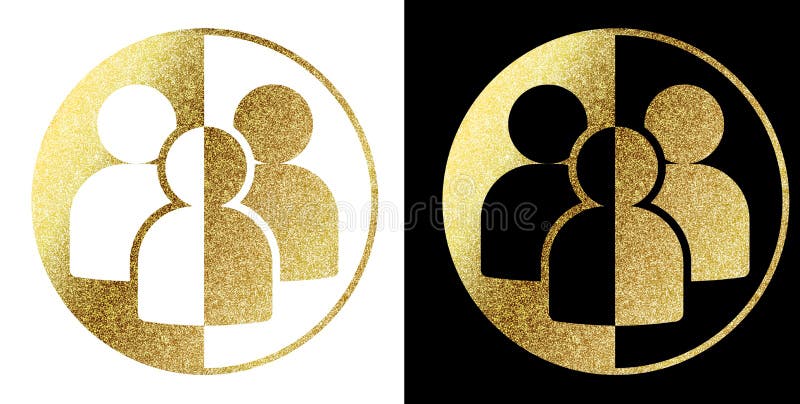 People Group Gold logo stock illustration. Illustration of cooperation ...