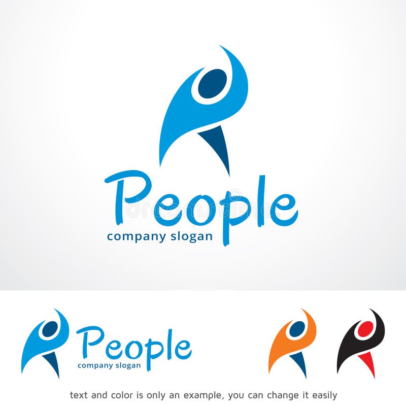 People Logo Template Design Vector, Emblem, Design Concept, Creative Symbol, Icon Stock Vector ...
