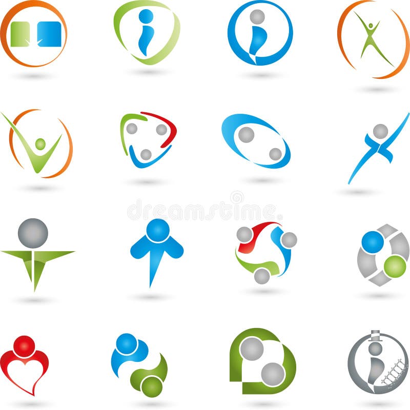 People, Logos, Collection, Team Stock Vector - Illustration of logos ...