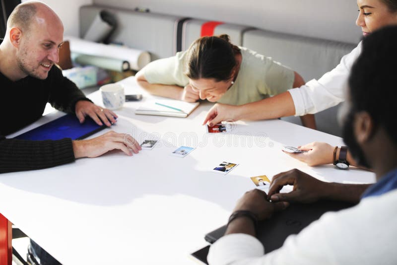 People Looking Choosing at Colleagues Photo Stock Image - Image of hold ...