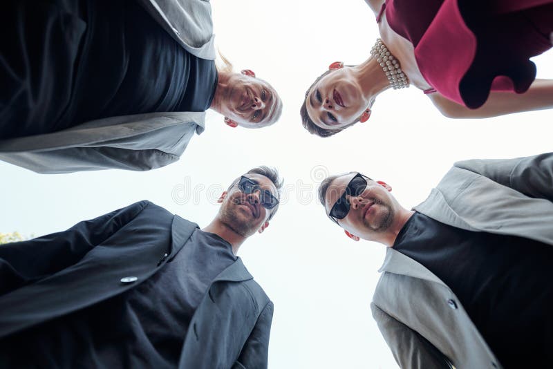 People Looking Down at Camera Stock Photo - Image of businessman ...