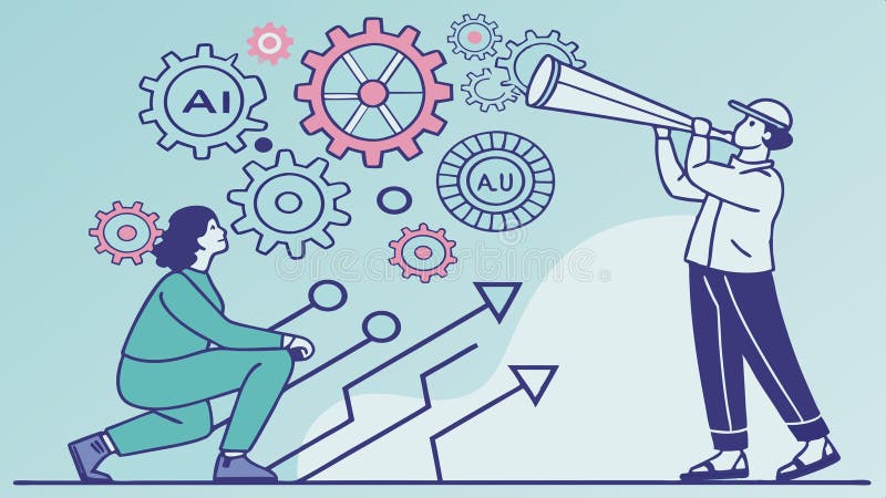 People Looking through Telescope, Exploration and Discovery, Science ...