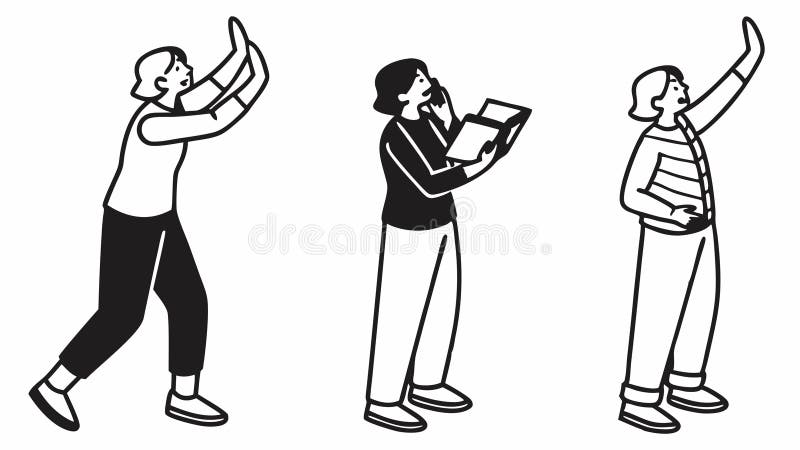 People Looking Upwards, Aspiration and Vision, Vector Design Generative ...