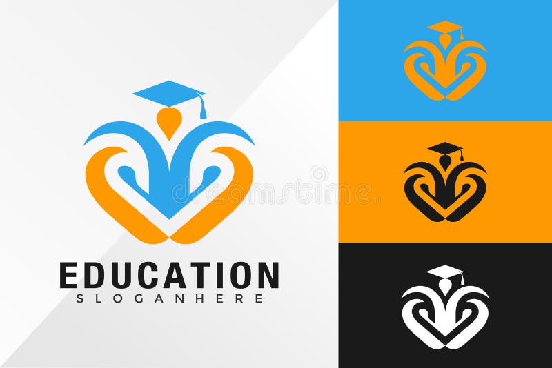 People Love Education Logo Design Vector Template Stock Vector ...