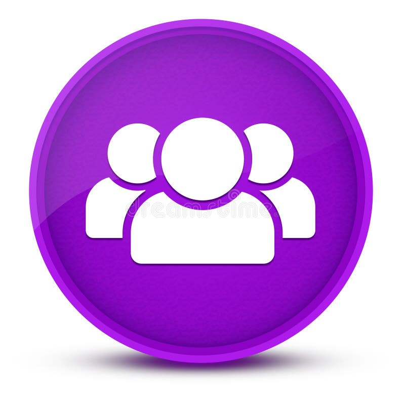 People Luxurious Glossy Purple Round Button Abstract Stock Illustration ...