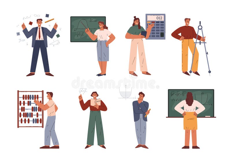 People Make Mathematical Calculations, Formulas, Equations and Graph ...