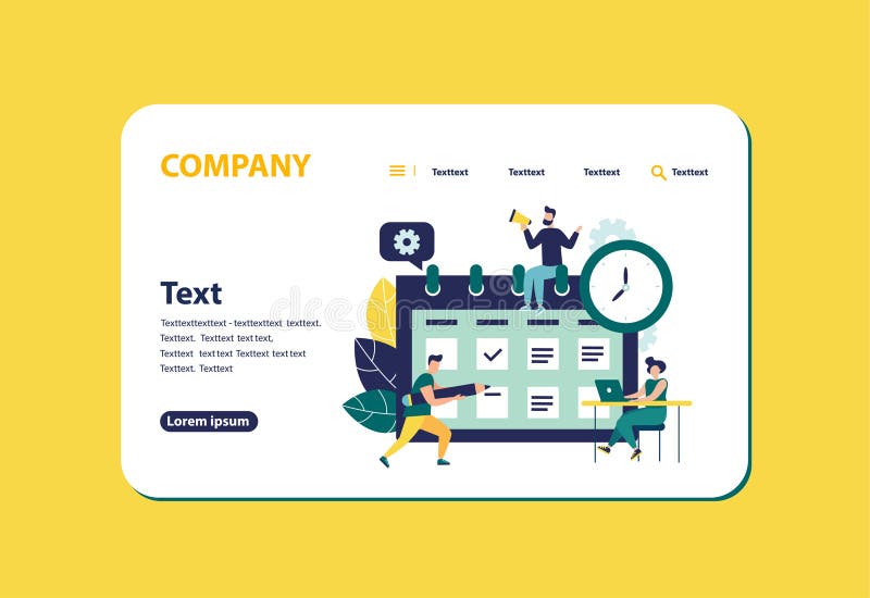 People Make a Schedule on the Calendar. Development of Schedules of ...