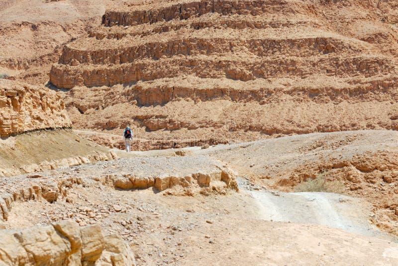 People in the Makhtesh Ramon Stock Photo - Image of landscape ...