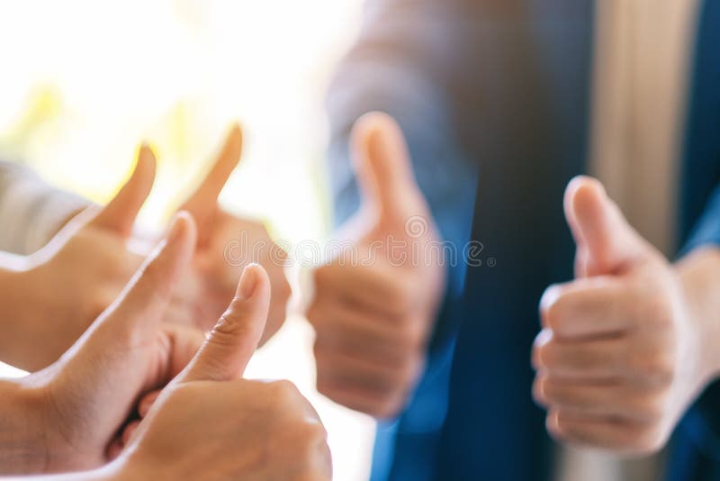 People Making Thumb Up Sign Stock Photo - Image of communication ...