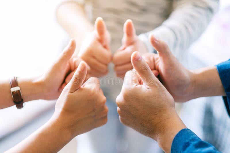 People Making Thumb Up Sign Stock Image - Image of gesturing, adult ...