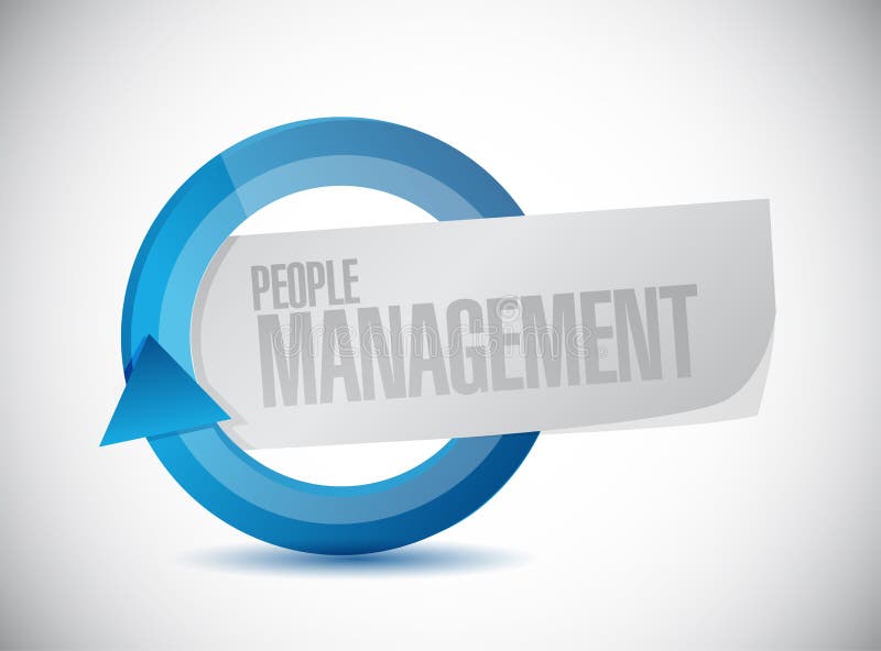 People Management Cycle Illustration Stock Photo - Image of isolated ...