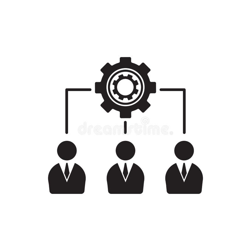 People Management Icon. Simple Element Illustration Stock Illustration ...