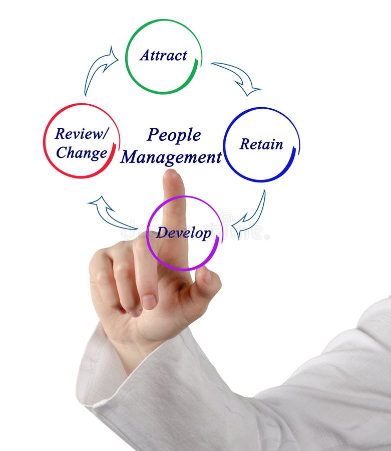 People Management Flow Chart Stock Image - Image of develop, board ...