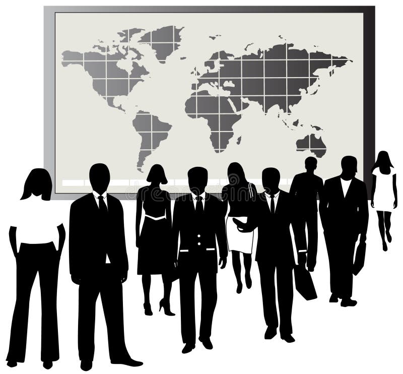 People And Map Picture. Image: 5535958