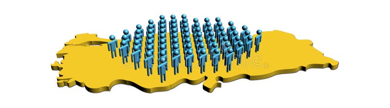 People on map of Turkey stock illustration. Illustration of crowd ...