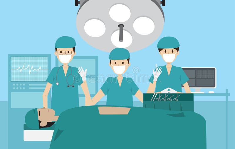 People Medical Team in Modern Operating Room Stock Vector ...