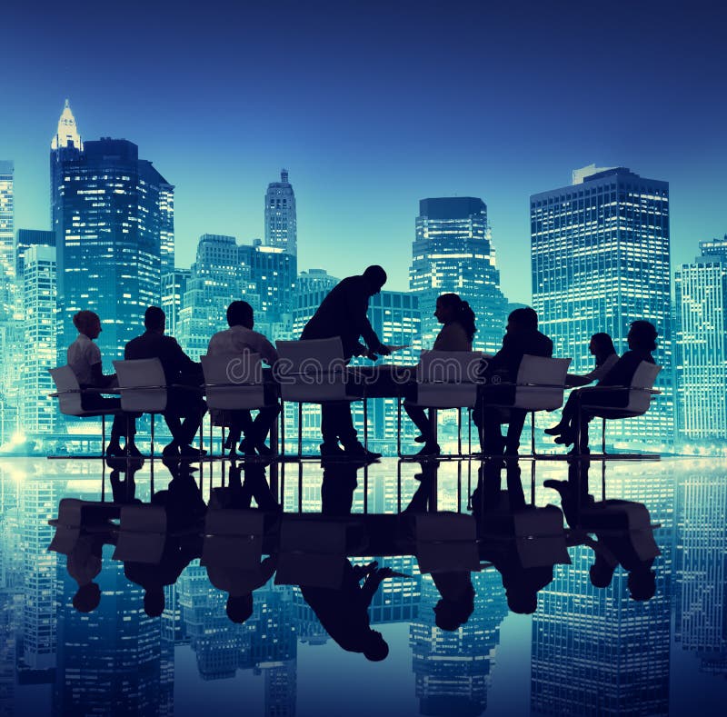 People Meeting Business Cityscape Concepts Stock Photo - Image of ...