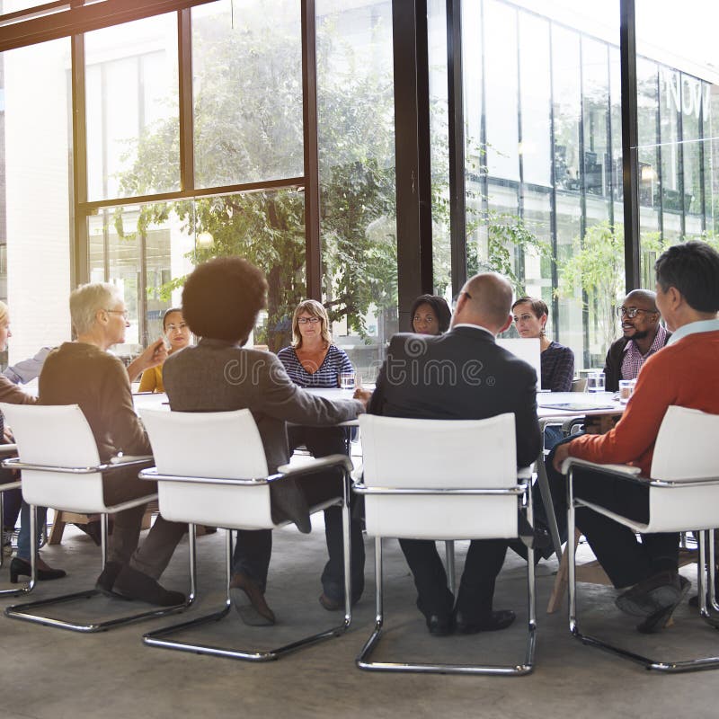 Corporate Teamwork Concept with Business People Stock Image - Image of ...