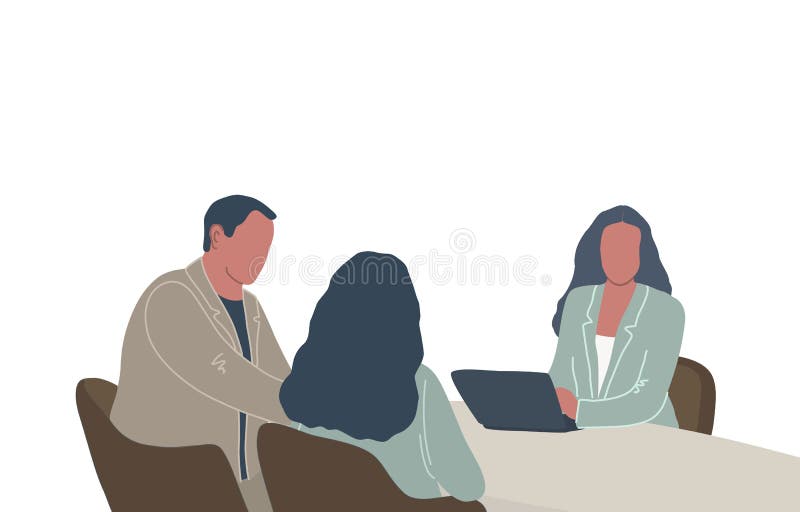 People during the Meeting. Discussion Stock Vector - Illustration of ...