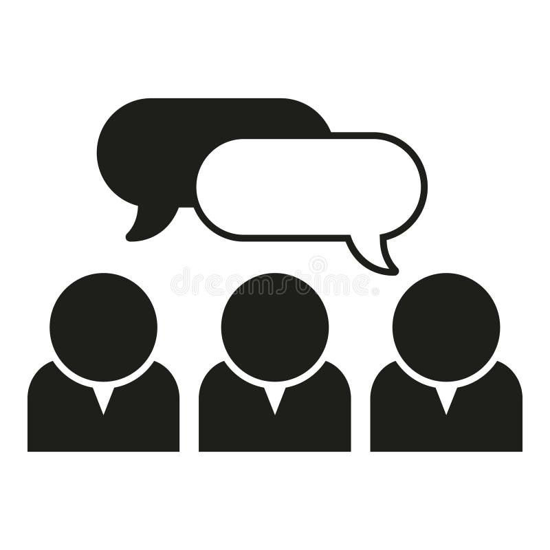 People Meeting Icon Simple Vector. Human Job Stock Vector ...