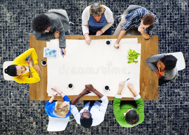 People Meeting Work Place of Work Team Concept Stock Image - Image of ...