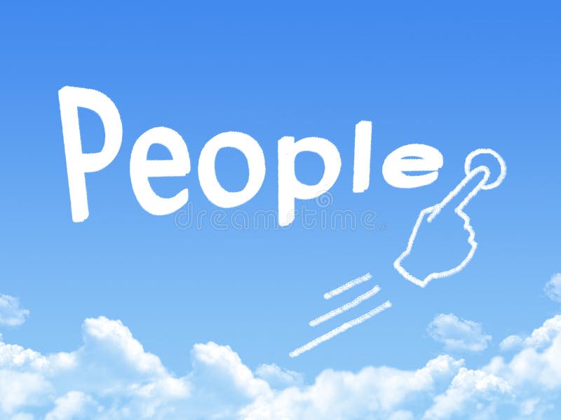 People message cloud shape stock illustration. Illustration of click ...