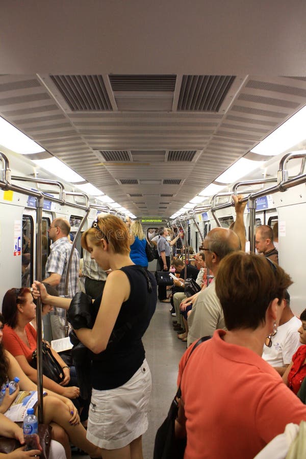 People in the metro editorial photography. Image of ascend - 17310707