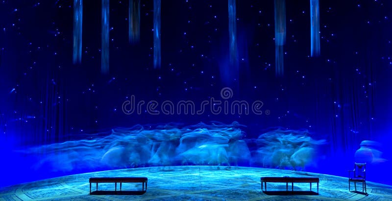 People in Motion on the Theater Stage, Drama Stock Photo - Image of ...