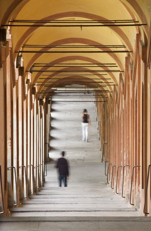 People motion under arch stock image. Image of blur, step - 15757049